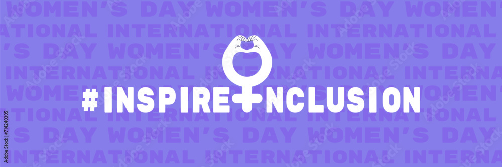 Inspire inclusion banner for International Women's day. IWD 2024 ...