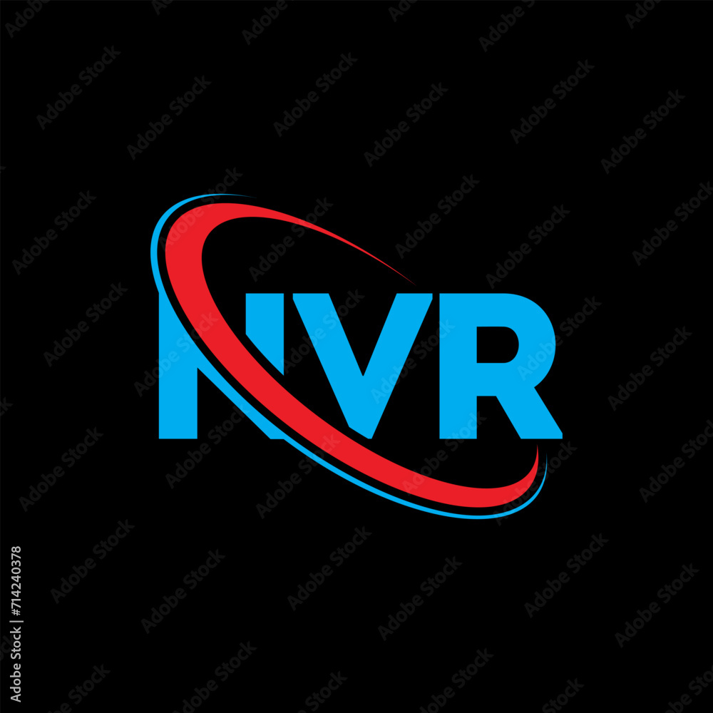 NVR logo. NVR letter. NVR letter logo design. Initials NVR logo linked ...