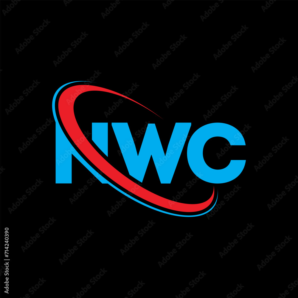 NWC logo. NWC letter. NWC letter logo design. Initials NWC logo linked ...