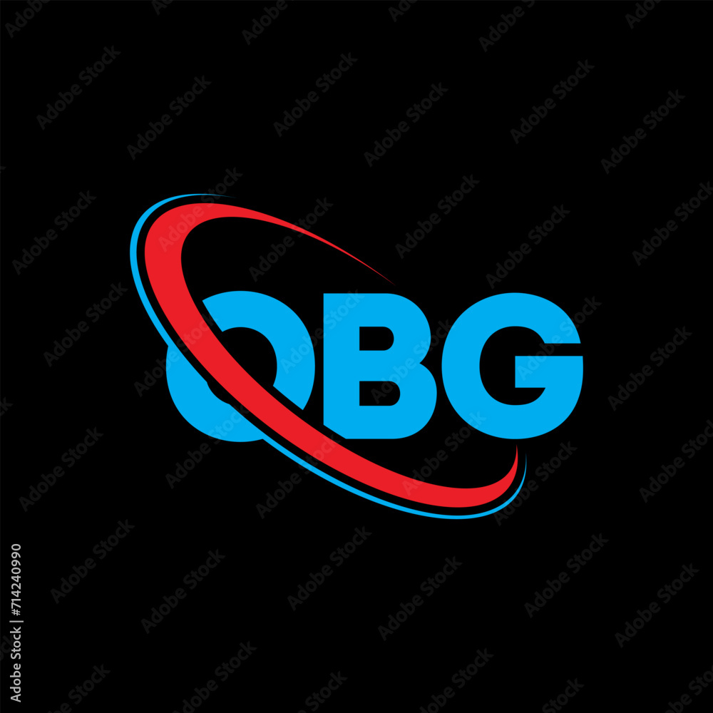 OBG logo. OBG letter. OBG letter logo design. Intitials OBG logo linked ...