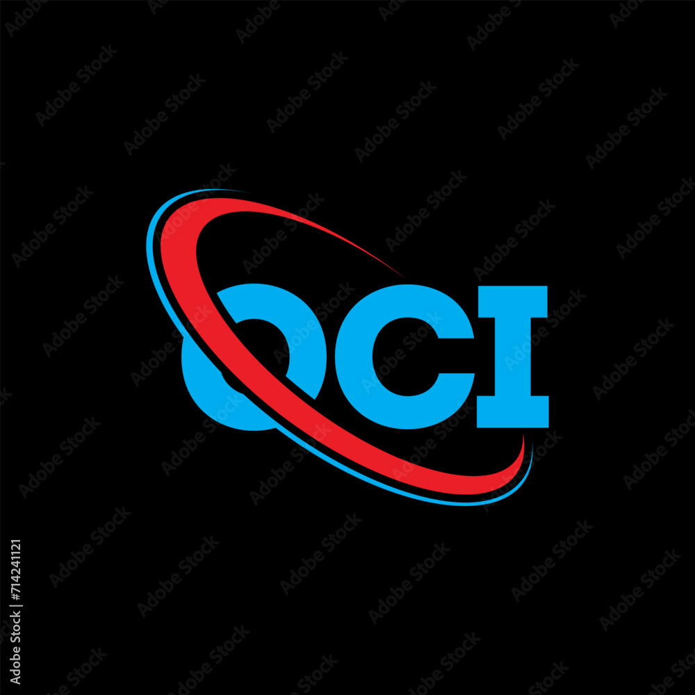 OCI logo. OCI letter. OCI letter logo design. Intitials OCI logo linked ...