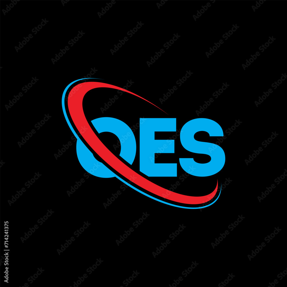 OES logo. OES letter. OES letter logo design. Initials OES logo linked ...