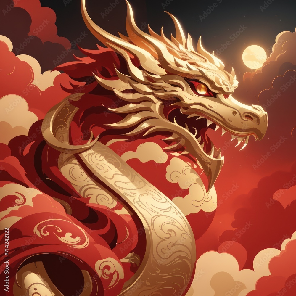 chinese new year, chinese style dragon statue, iconic dragon, wallpaper ...