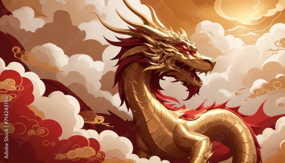 chinese new year, chinese style dragon statue, iconic dragon, wallpaper ...
