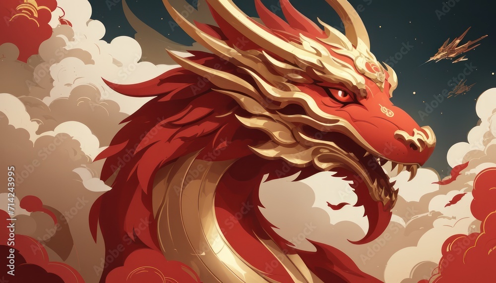 chinese new year, chinese style dragon statue, iconic dragon, wallpaper ...