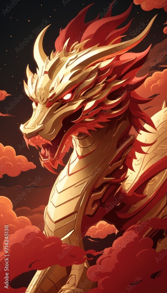 chinese new year, chinese style dragon statue, iconic dragon, wallpaper ...