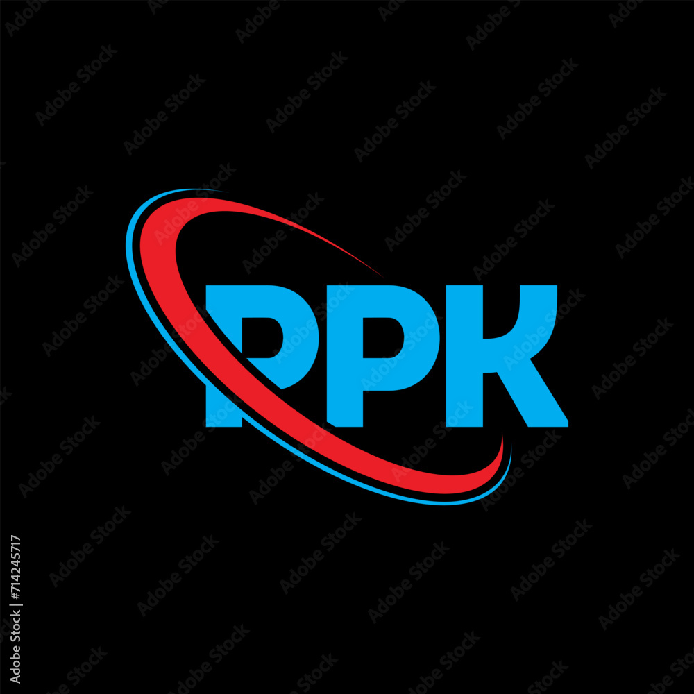 PPK logo. PPK letter. PPK letter logo design. Initials PPK logo linked ...