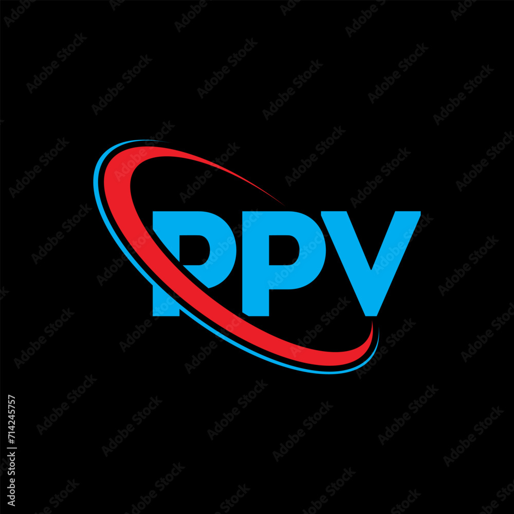 PPV logo. PPV letter. PPV letter logo design. Initials PPV logo linked ...
