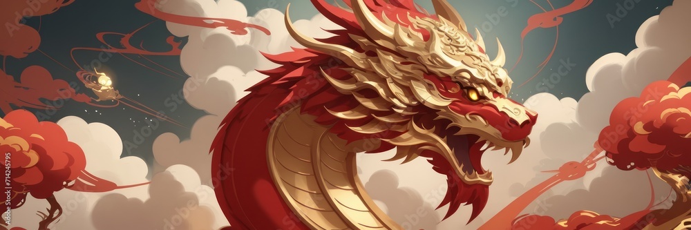 chinese new year, chinese style dragon statue, iconic dragon, wallpaper ...