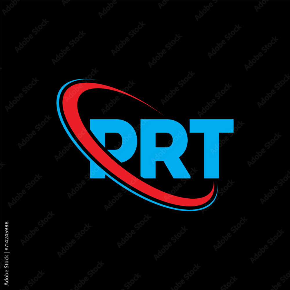 PRT logo. PRT letter. PRT letter logo design. Initials PRT logo linked ...