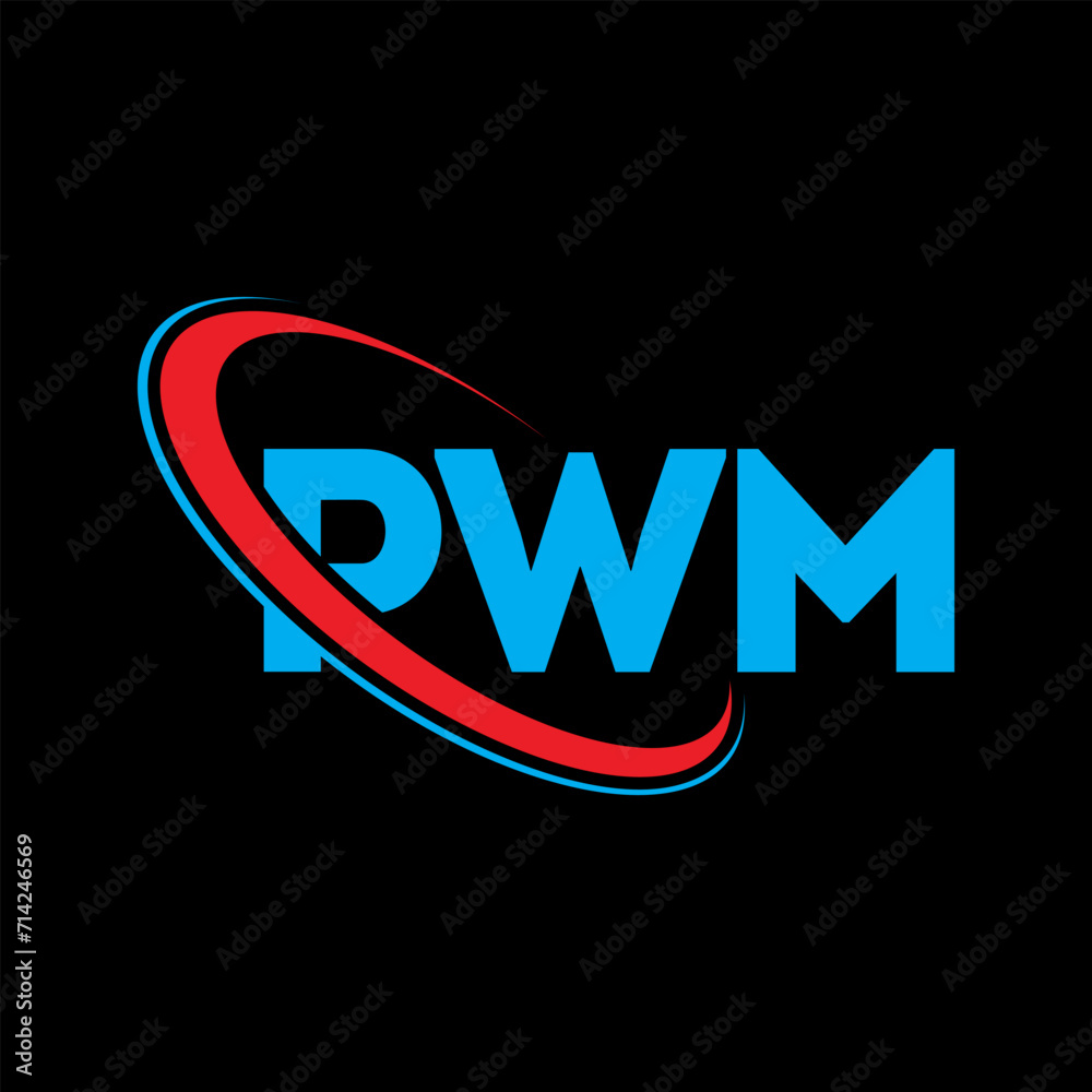PWM logo. PWM letter. PWM letter logo design. Initials PWM logo linked ...