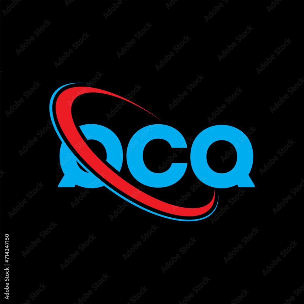 QCQ logo. QCQ letter. QCQ letter logo design. Intitials QCQ logo linked ...
