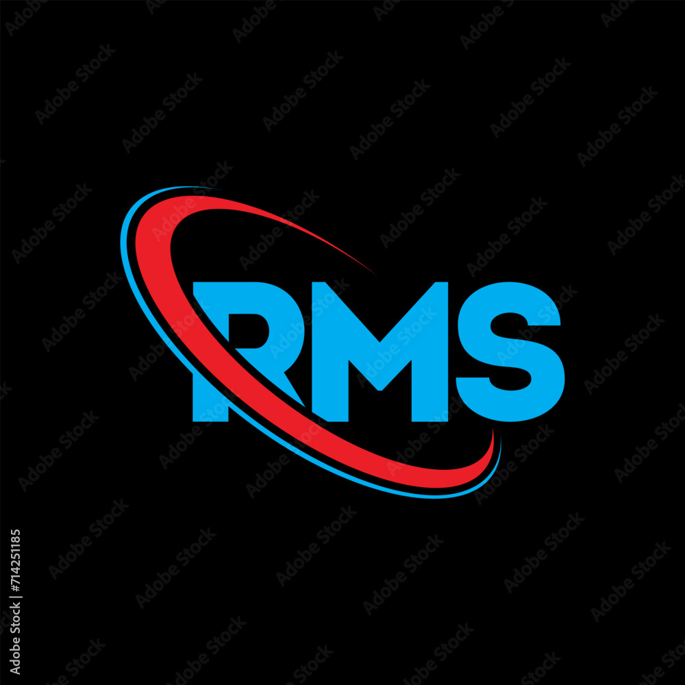 RMS logo. RMS letter. RMS letter logo design. Initials RMS logo linked ...