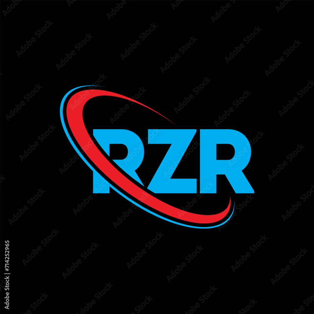 RZR logo. RZR letter. RZR letter logo design. Initials RZR logo linked ...