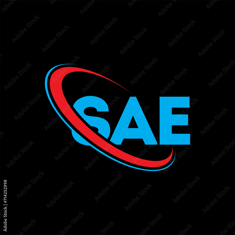 SAE logo. SAE letter. SAE letter logo design. Intitials SAE logo linked ...