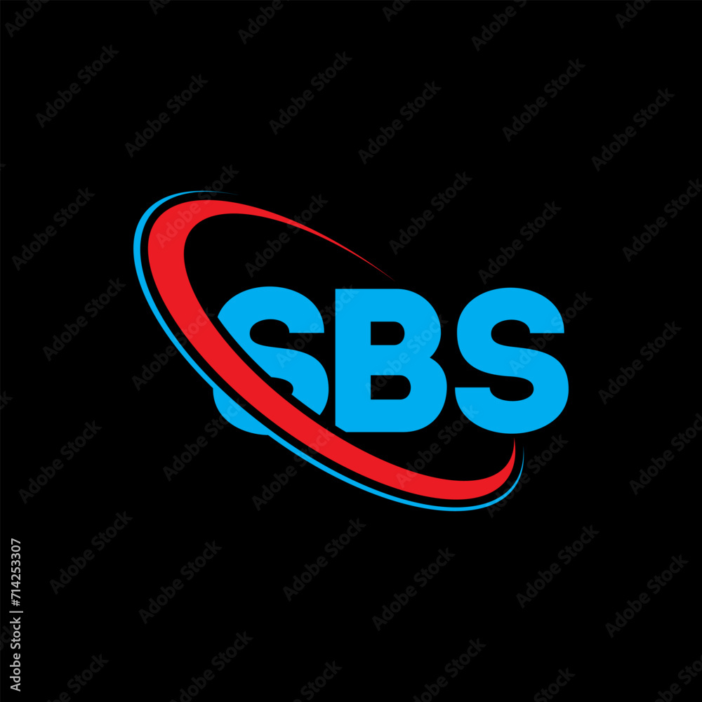 SBS logo. SBS letter. SBS letter logo design. Intitials SBS logo linked with circle and ...