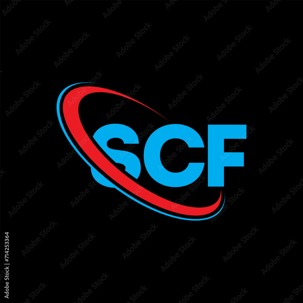 SCF logo. SCF letter. SCF letter logo design. Intitials SCF logo linked ...