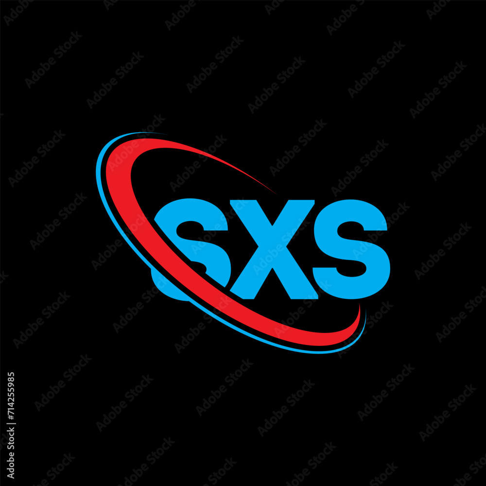SXS logo. SXS letter. SXS letter logo design. Initials SXS logo linked ...
