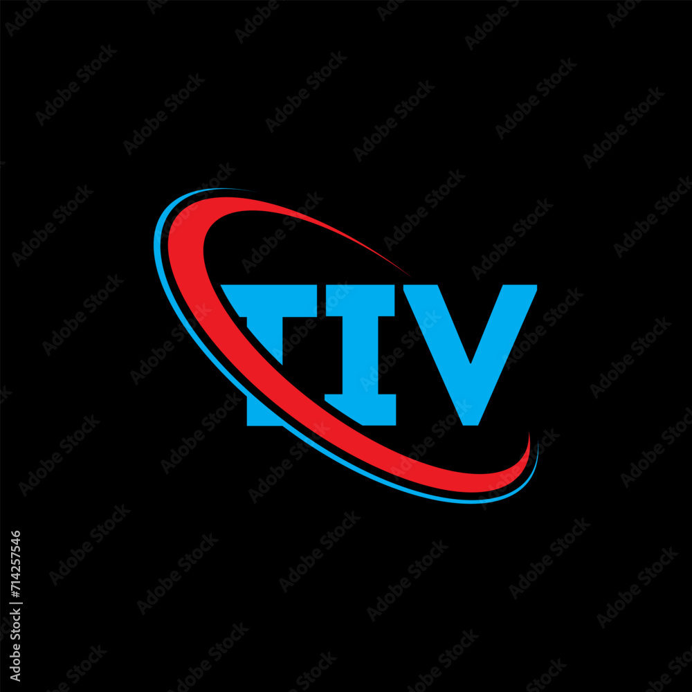 TIV logo. TIV letter. TIV letter logo design. Initials TIV logo linked ...