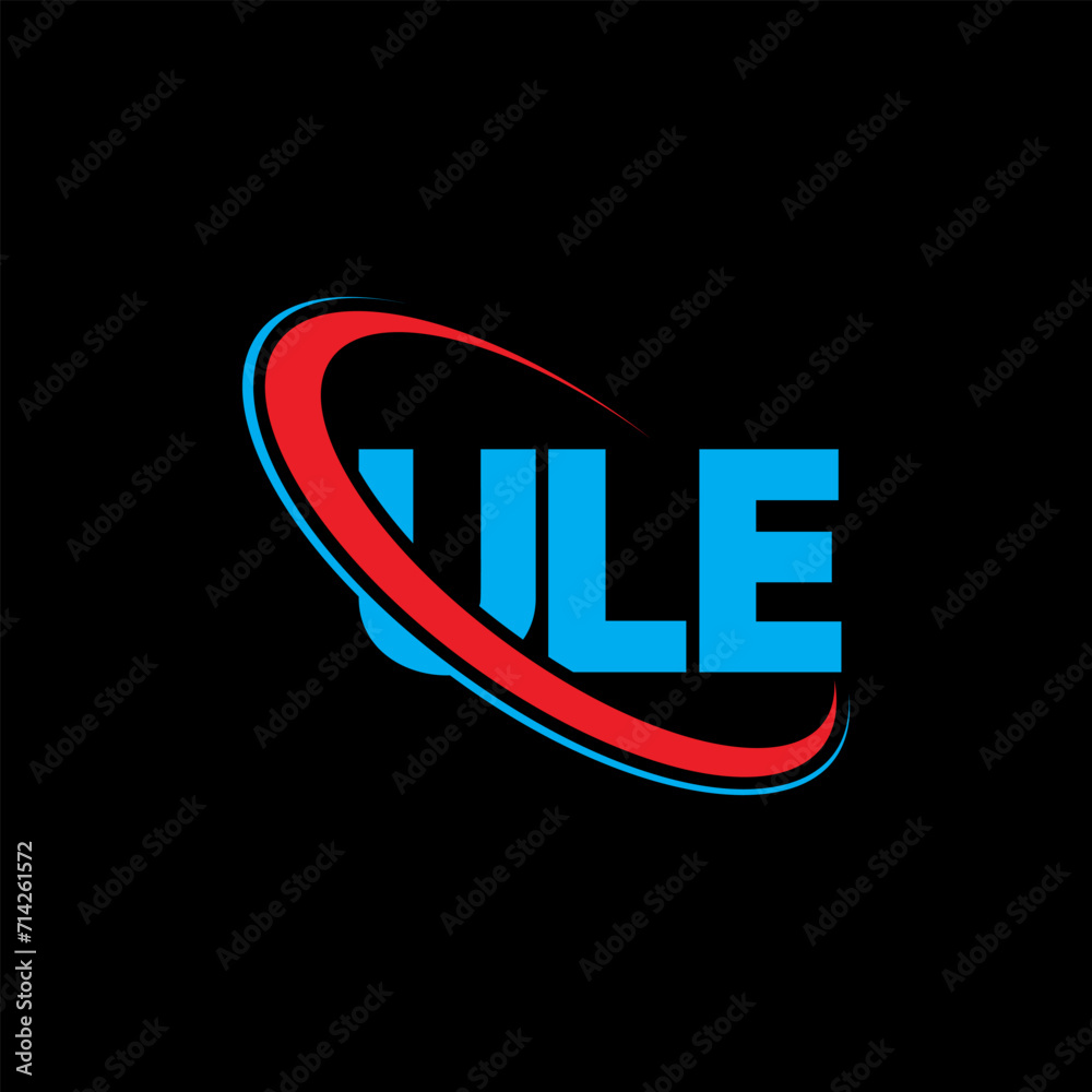 ULE logo. ULE letter. ULE letter logo design. Initials ULE logo linked ...