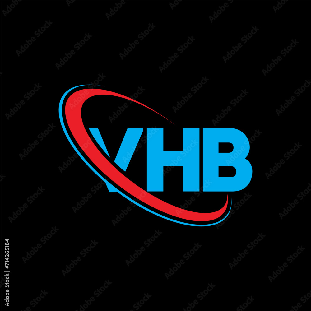 VHB logo. VHB letter. VHB letter logo design. Initials VHB logo linked ...
