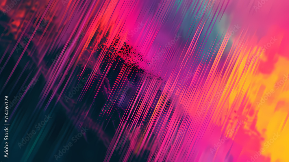 Abstract background channeling futuristic digital art with synthwave ...
