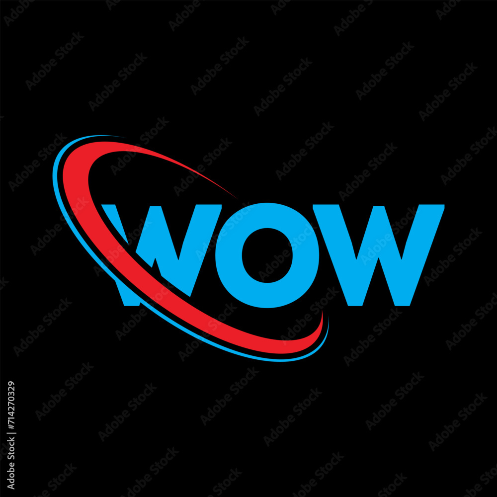 WOW logo. WOW letter. WOW letter logo design. Initials WOW logo linked ...