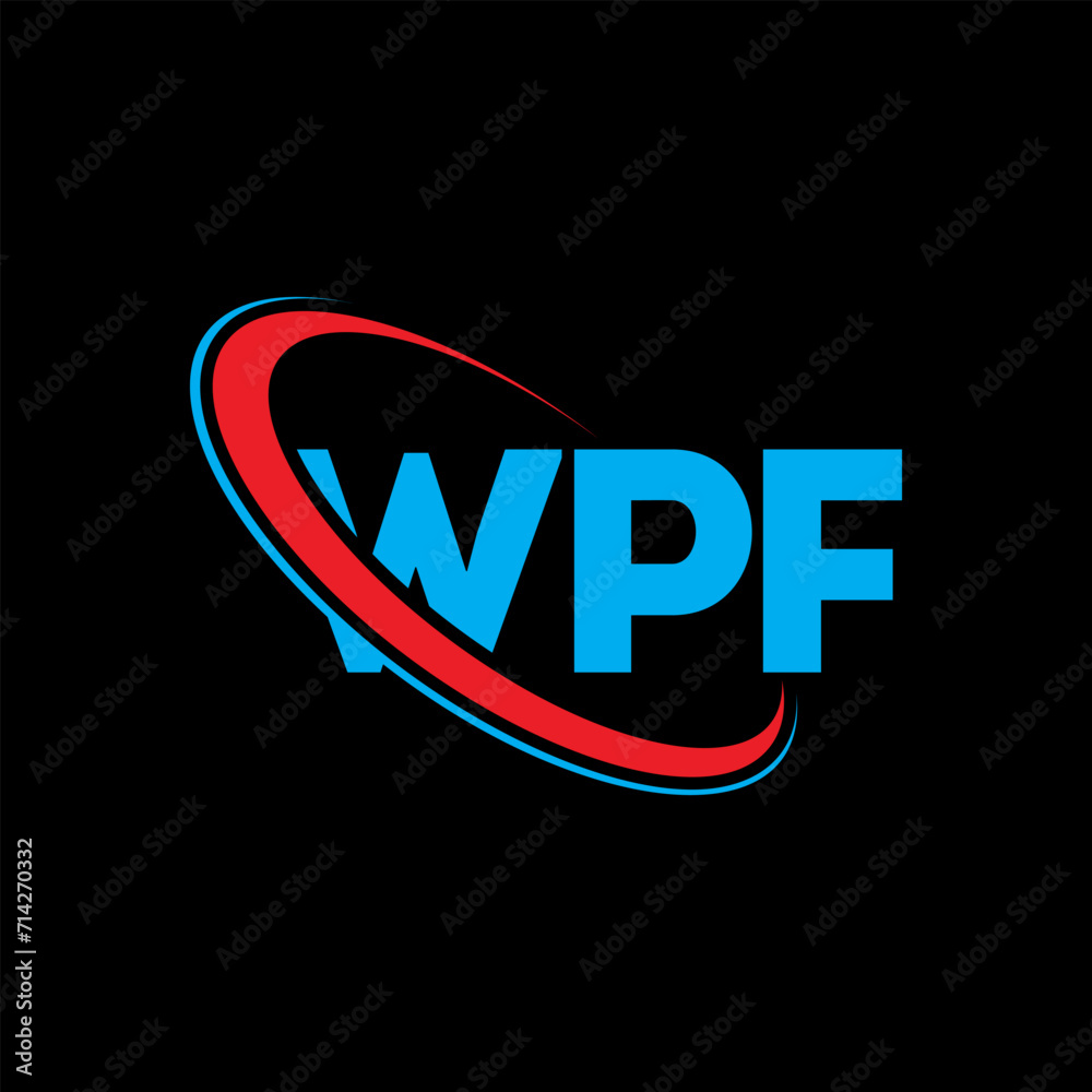 Wpf Logo Wpf Letter Wpf Letter Logo Design Initials Wpf Logo Linked With Circle And Uppercase