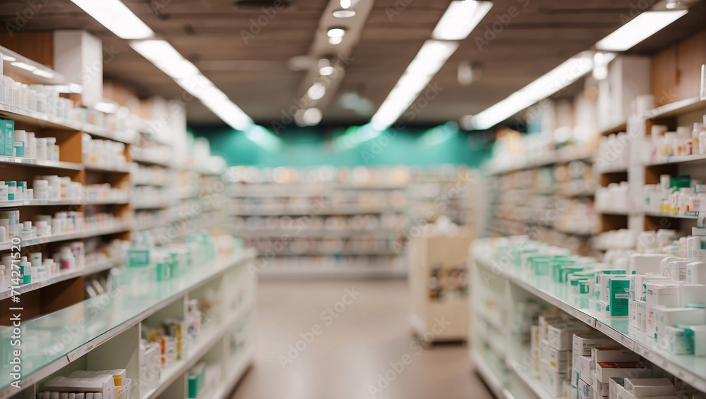 Pharmacy in light-colored aesthetic with exposed jars, packaging ...