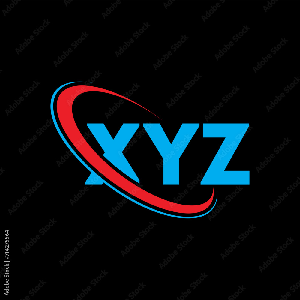 XYZ logo. XYZ letter. XYZ letter logo design. Initials XYZ logo linked ...