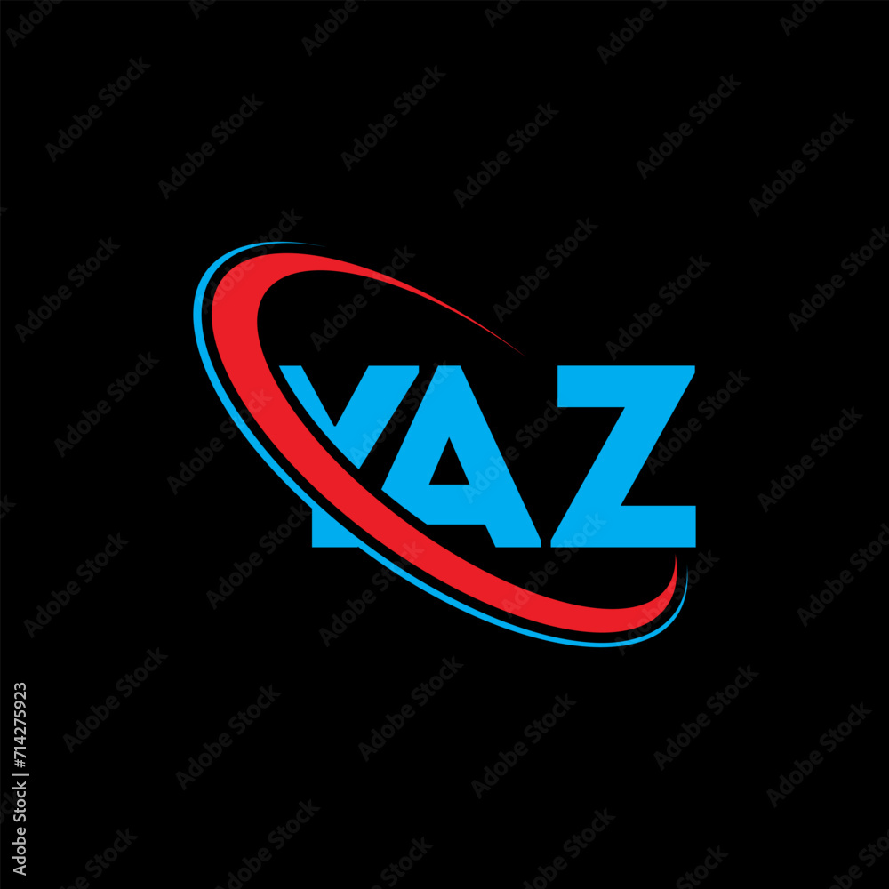 YAZ logo. YAZ letter. YAZ letter logo design. Intitials YAZ logo linked ...