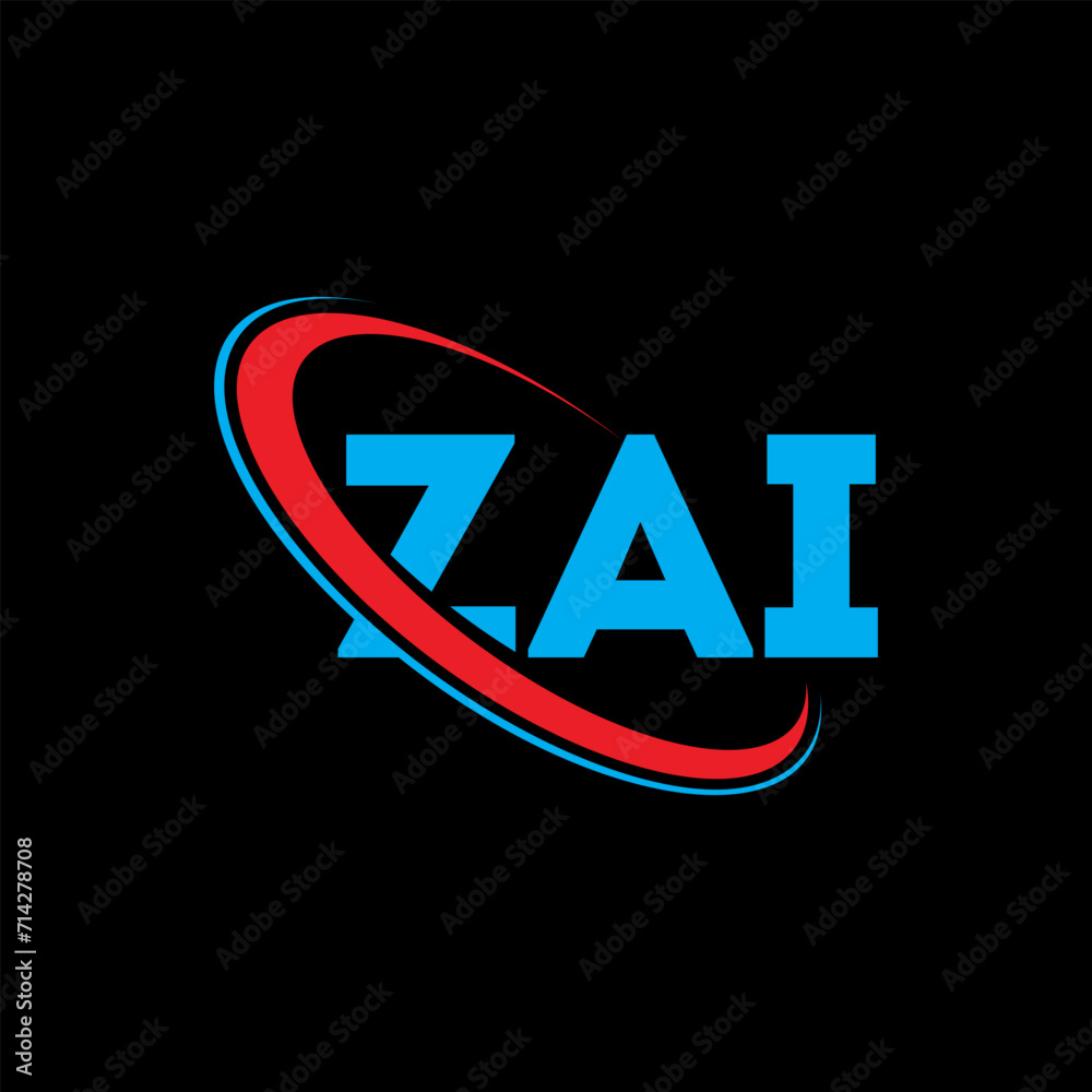 ZAI logo. ZAI letter. ZAI letter logo design. Intitials ZAI logo linked ...
