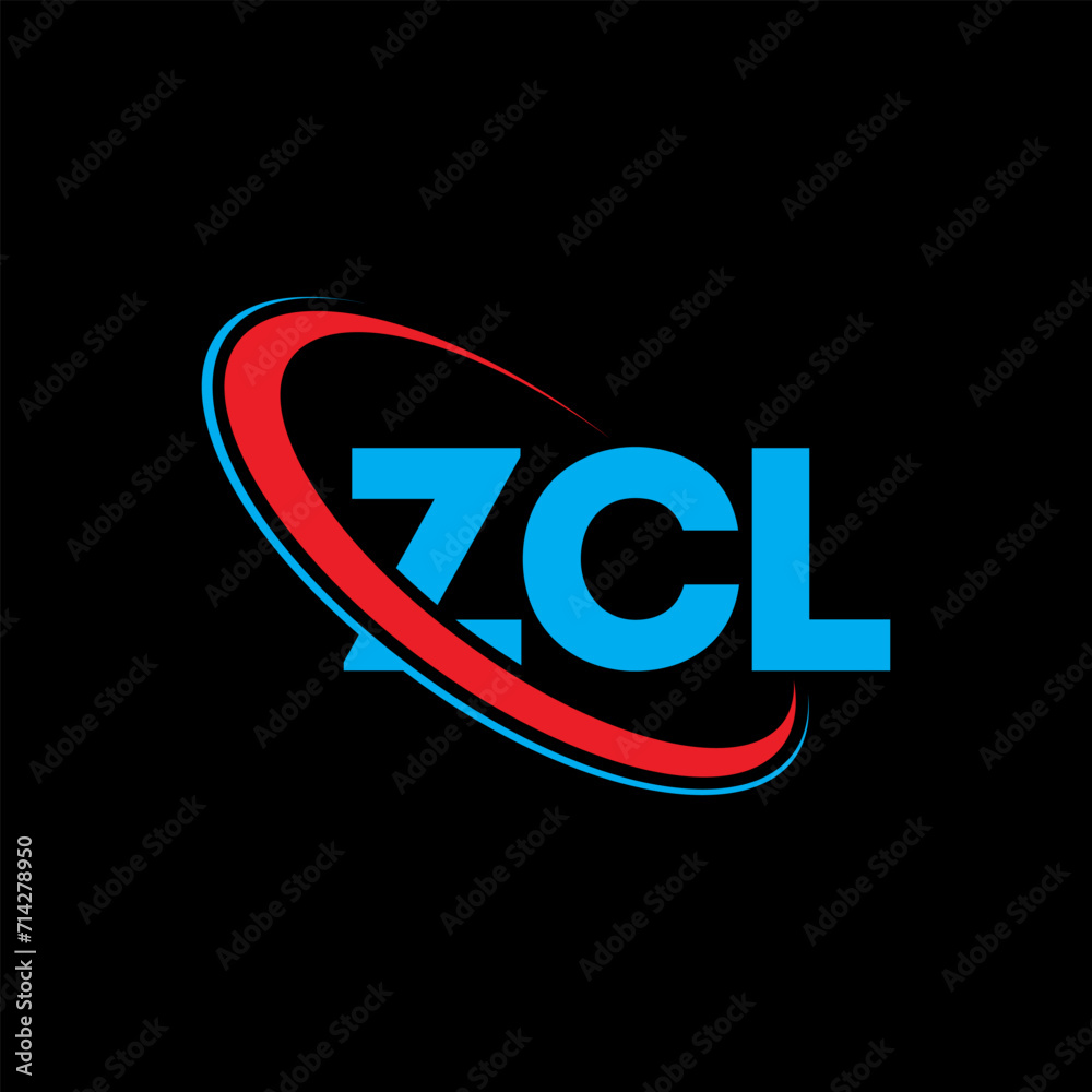 ZCL logo. ZCL letter. ZCL letter logo design. Intitials ZCL logo linked with circle and ...