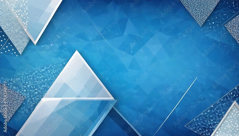 Modern abstract blue background design with layers of textured white ...