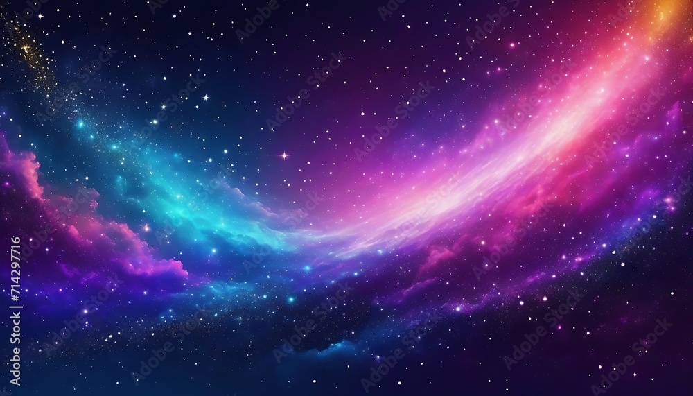 Universe space glitter background illustration cosmic celestial ...