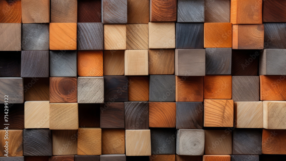 wooden wall background in the style of cubist fragmented reality ...