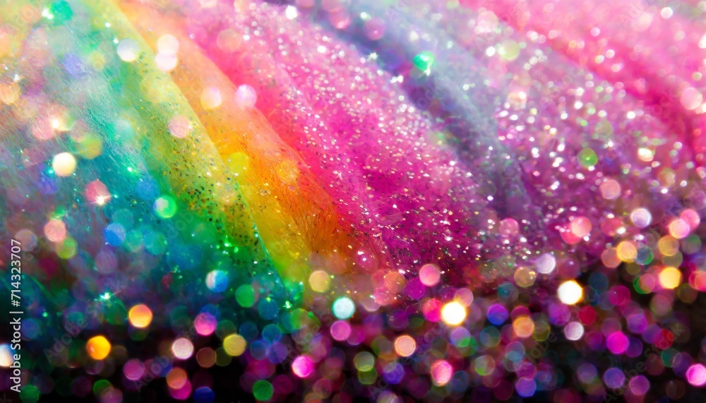 rainbow pink color birthday glitter unicorn princess party pony ...