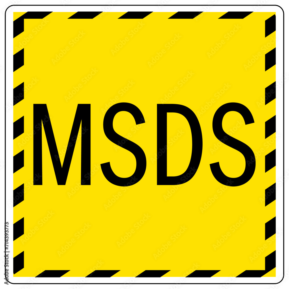 Safety data sheet and material safety data sheet sign Stock Vector ...