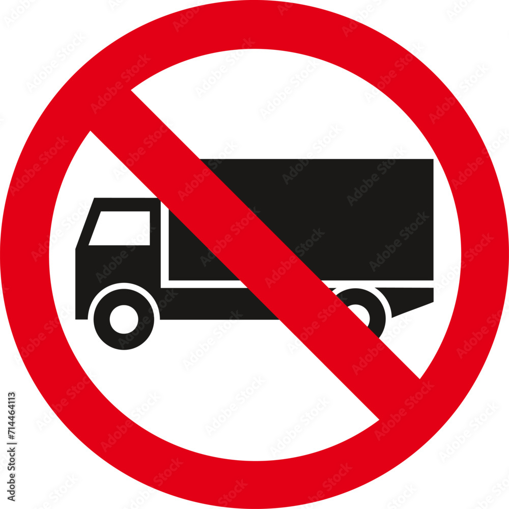 no transit of freight vehicles, no transit of cargo vehicles,Traffic ...