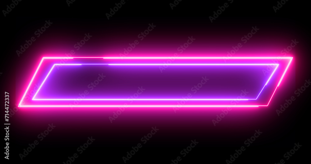 Neon Lower Third in cool color in high resolution. Neon lower third for ...