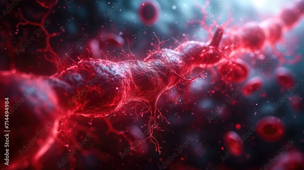 Structure inside the human body Consists of blood vessels and platelets ...