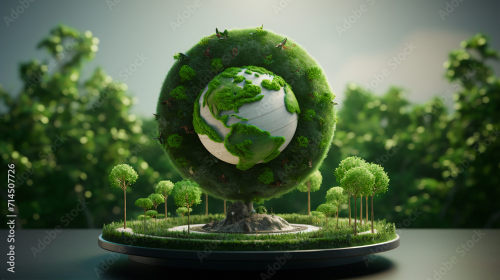 Earth, Green, Sphere, 3D Concept, Global Environment, Nature, Water ...