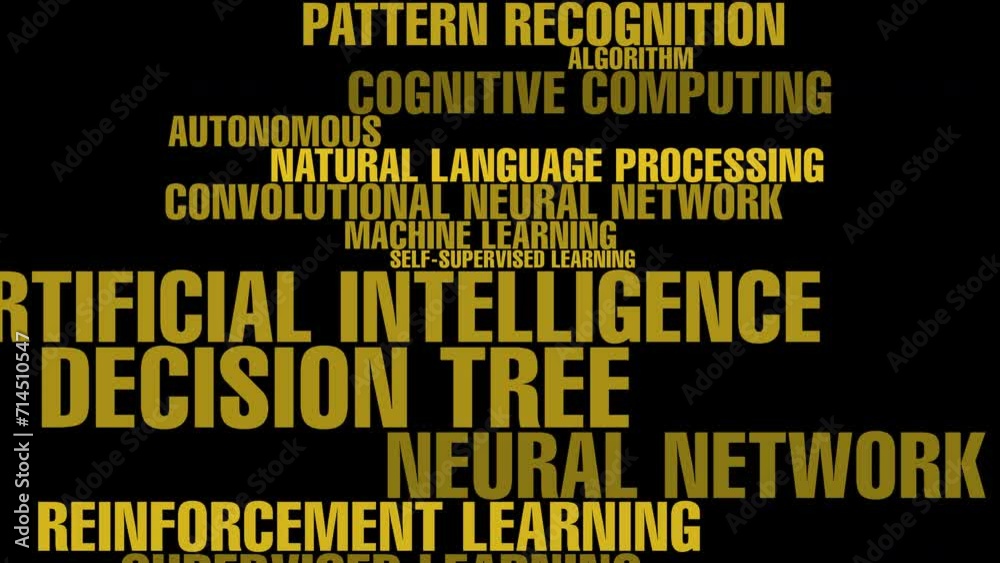 Deep learning future of ai artificial intelligence on black background ... Deep learning future of ai artificial intelligence on black background ...
