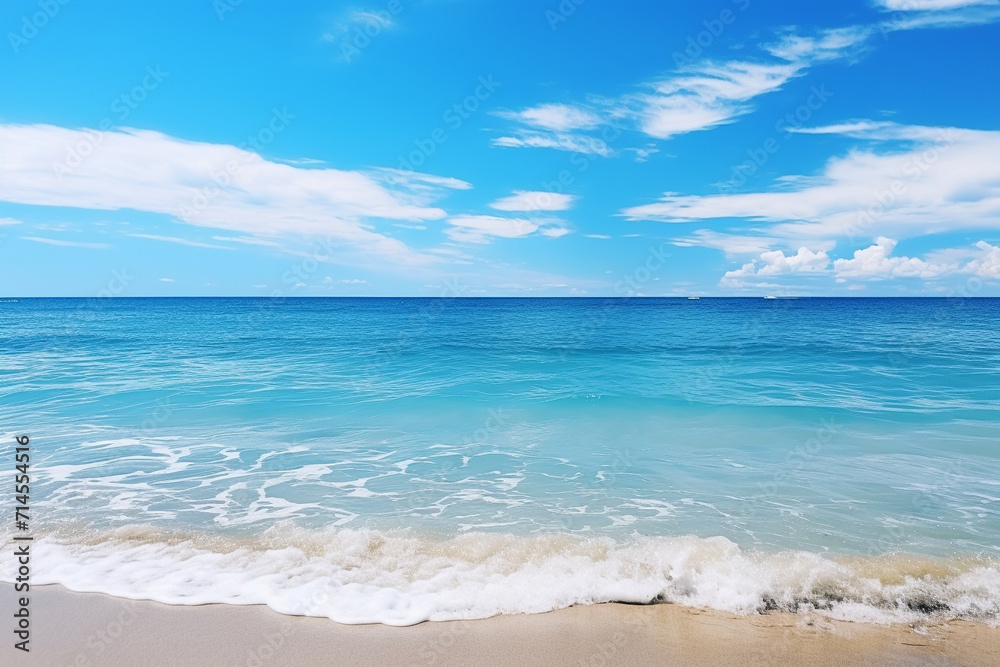 breathtaking sight of the sea meeting the horizon fills the observer ...