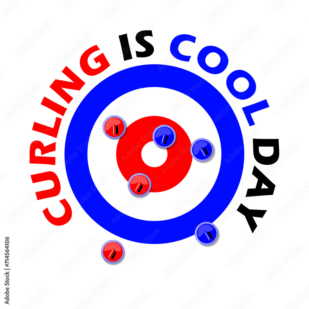 Curling Is Cool Day event banner. A sport that combines ice skating ...