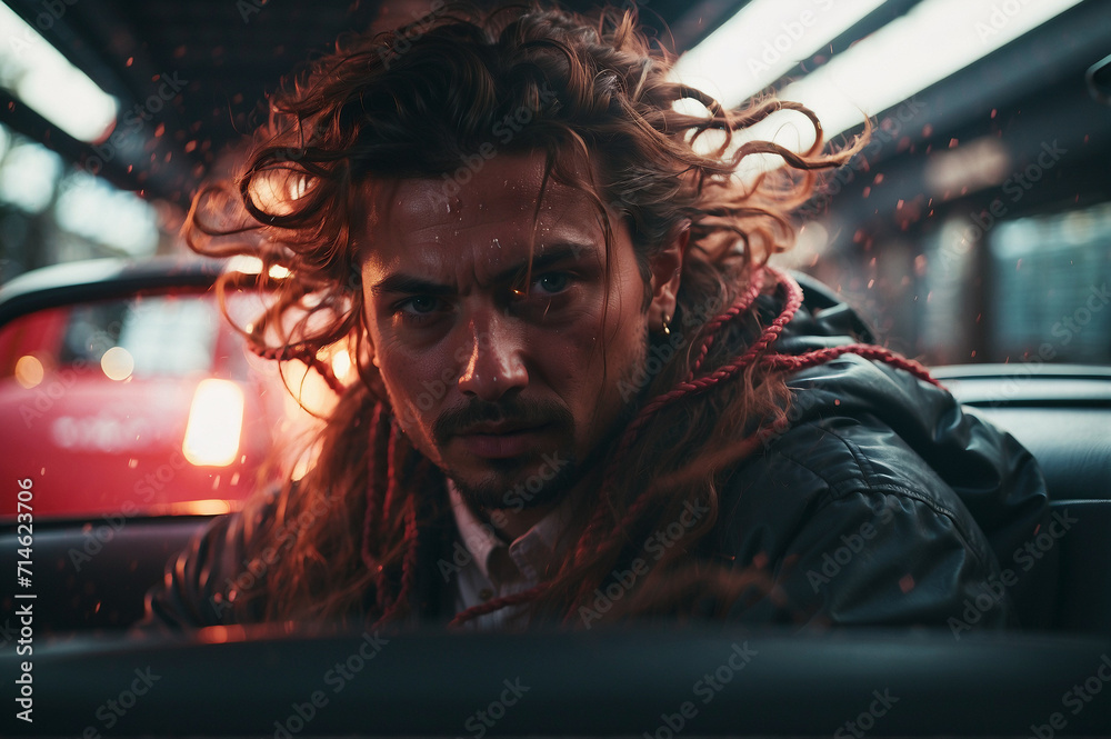 Traffic Tentacles: A driver trapped in a gridlocked nightmare, face ...