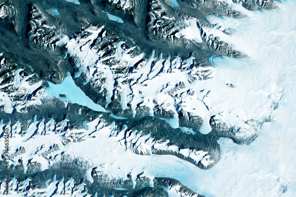 Antarctica from space. Elements of this image furnished by NASA Stock ...