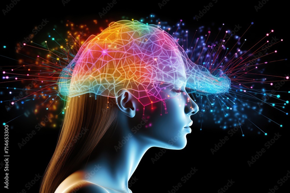 Neuronal network neurons brain Neurofeedback, synapses, neurosciences ...