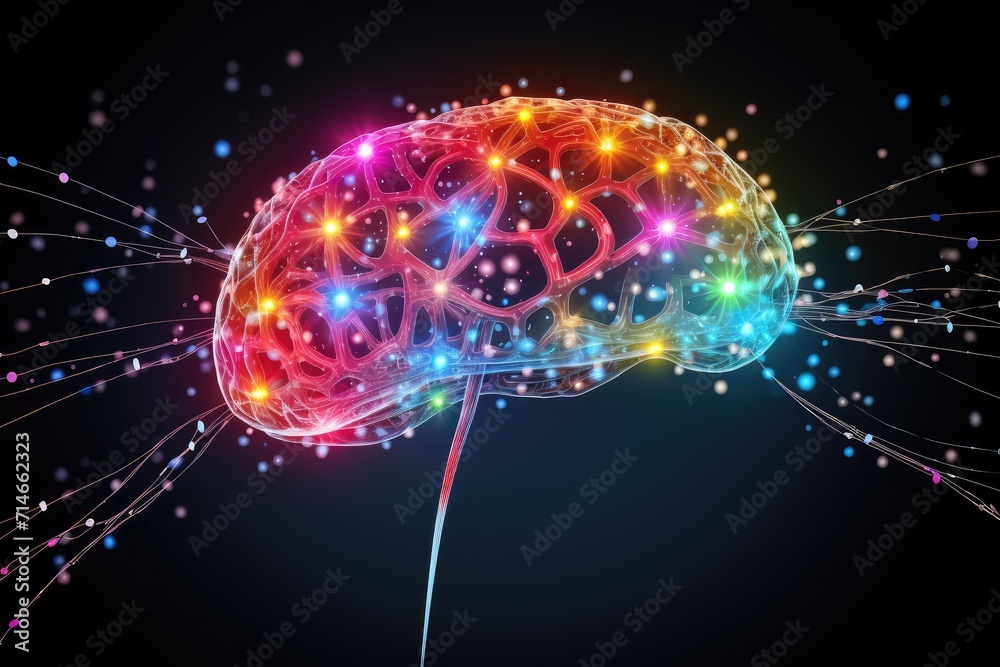Neuroimaging Science Medtech Scientific Axon illustration: Electroencephalogram (EEG) brain ...