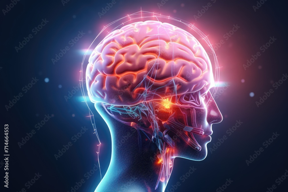 During sleep, brain bathed gentle light, stressless tranquility ...